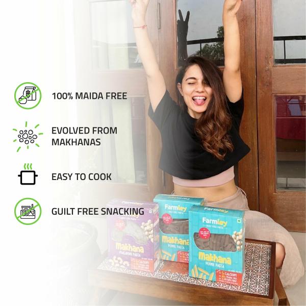 Farmley Makhana Penne & Macaroni Pasta Combo 800g (Pack of 2, Each-400g ...