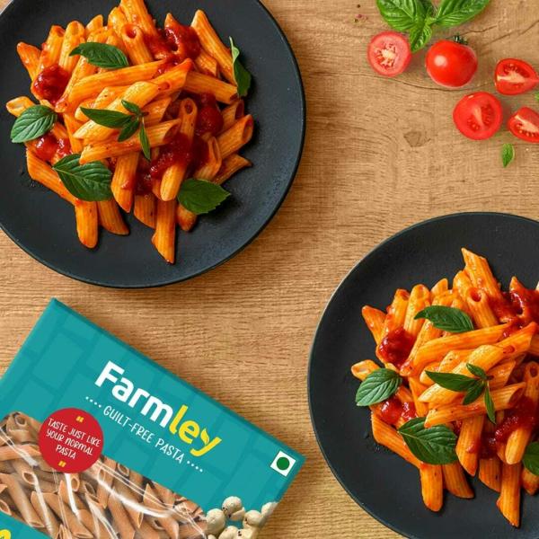 Farmley Makhana Penne & Macaroni Pasta Combo 800g (Pack of 2, Each-400g) - JioMart