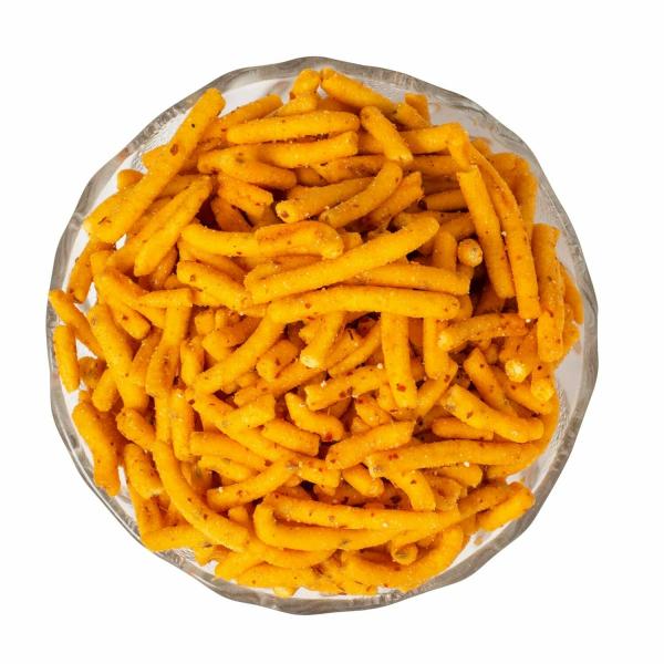 Delight Foods Red Chilli Sev 300g Namkeen, Tea Time Snacks, Quick Bites ...