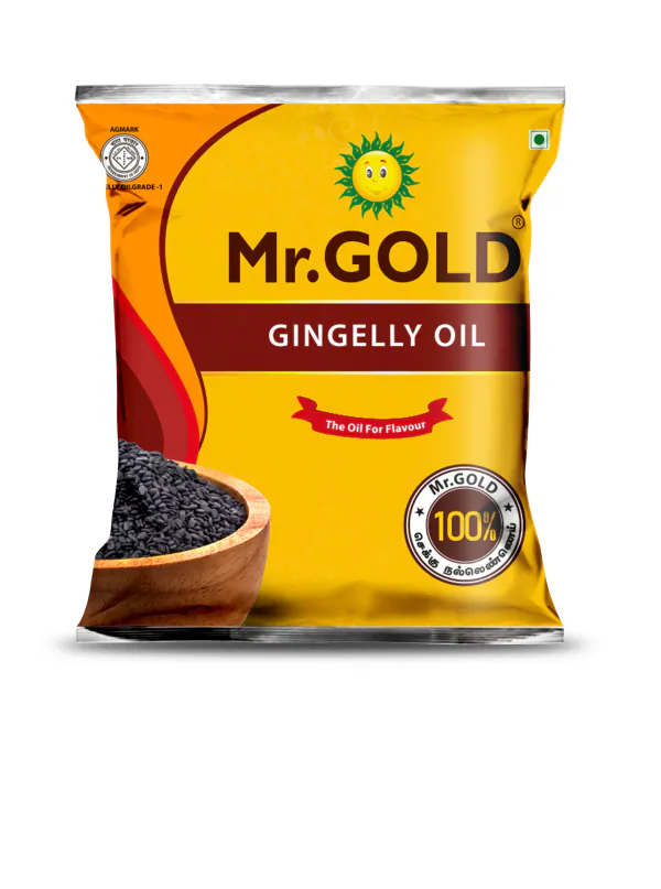 Mr. Gold Cold Pressed Gingelly Oil/Til Oil/Sesame Oil Pouch, 500ML ...