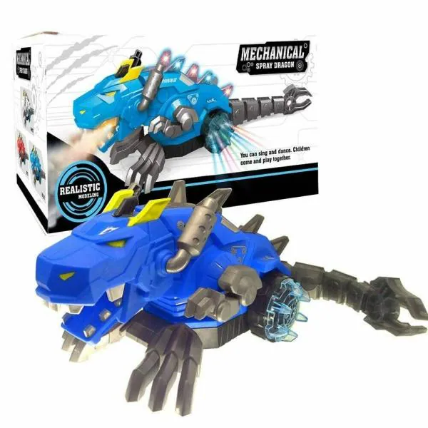 Smartcraft Spraying Mechanical Robot Dragon Toy with LED Light and ...