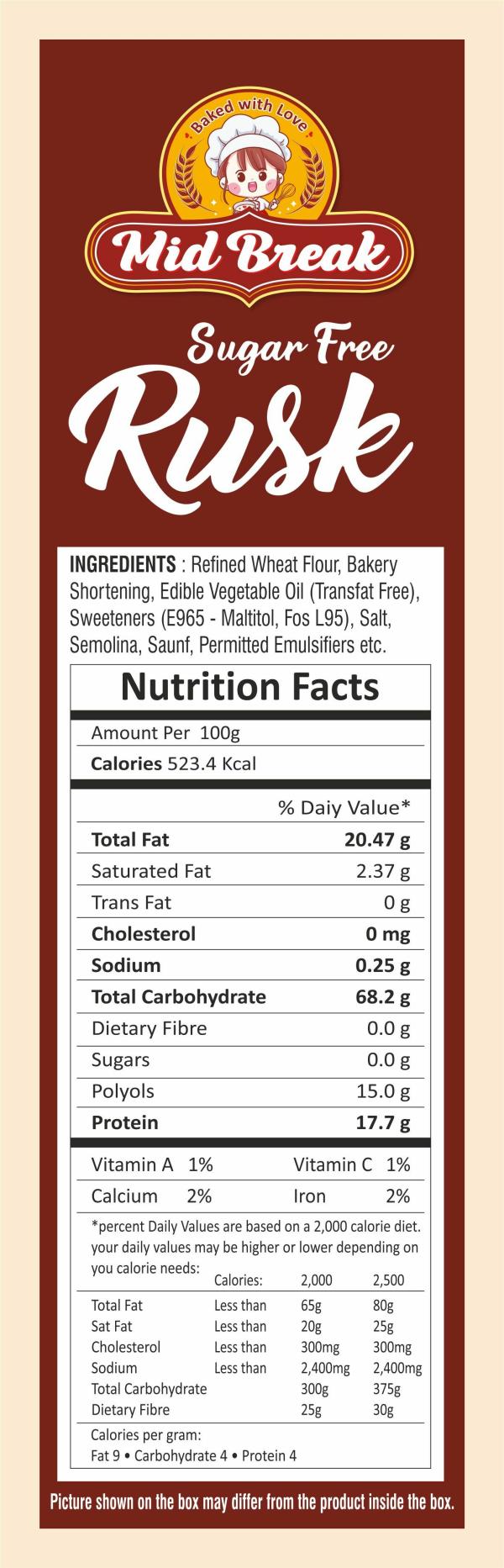 Midbreak - Sugar Free Rusk| Toast|Handmade Rusk| Perfect Teatime ...