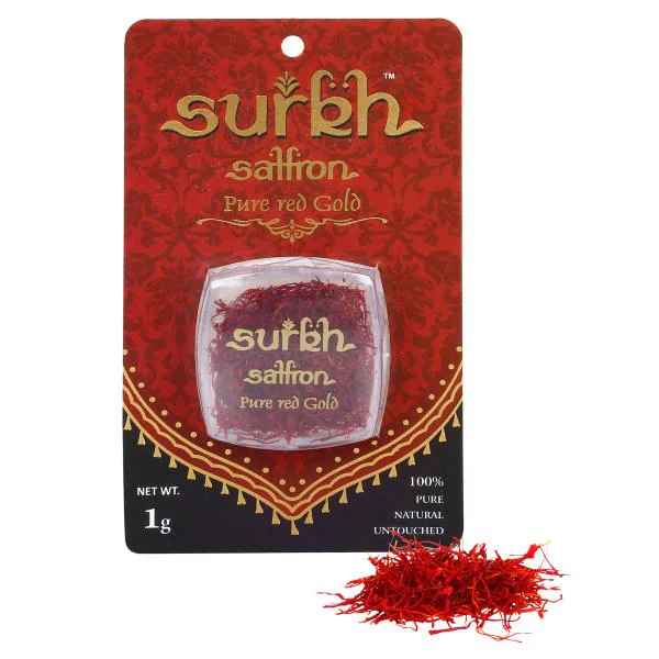 Surkh Saffron - 1 Gram - Blister Pack - 100% Pure Natural Untouched ...