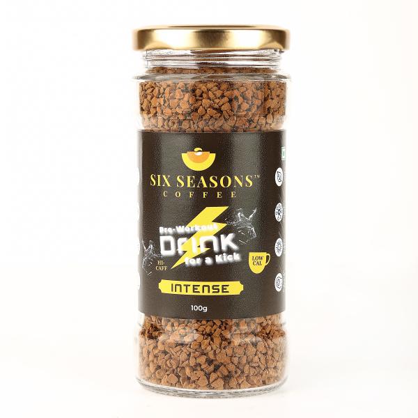 SIX SEASONS INTENSE PRE-WORKOUT INSTANT COFFEE 100G - JioMart