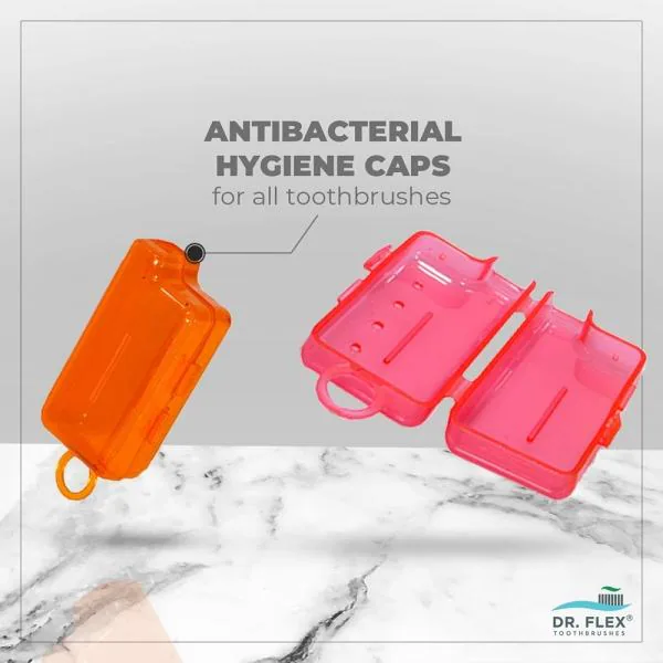 Dr. Flex Anti Bacterial Hygiene Toothbrush Cap (Multicolour) - Pack of ...