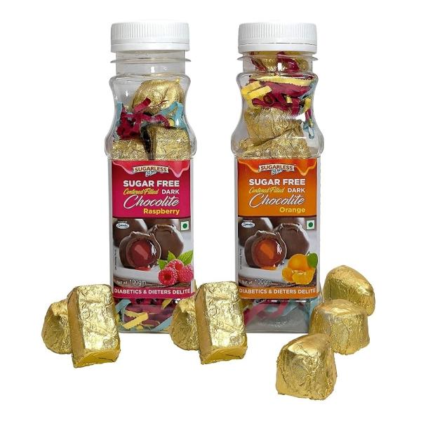 Sugarless Bliss Sugar Free Centre Filled Dark Chocolite for Sweet ...