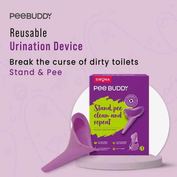 PeeBuddy Stand and Pee Reusable Portable Urination Funnel For Women - 1 ...
