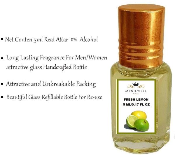 Menjewell Fragrances Fresh Lemon Attar 5ml - JioMart