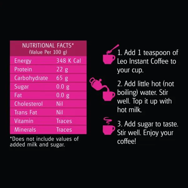 Leo Coffee Ultimate Pure Instant Coffee Powder 100 g - JioMart