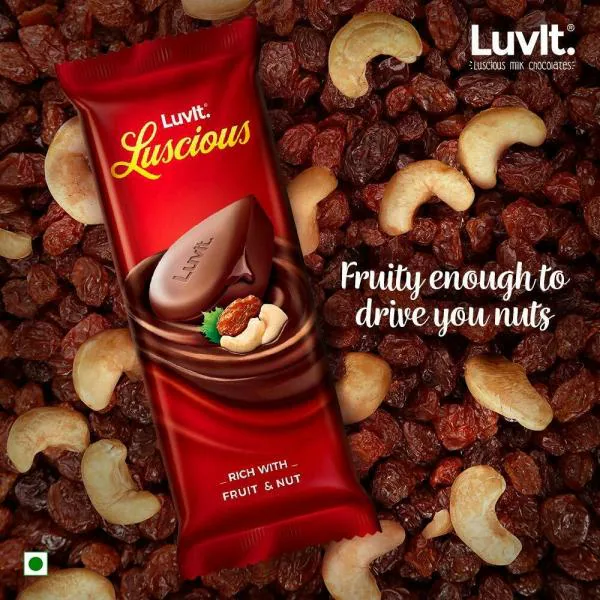 LuvIt Luscious Fruit & Nut Chocolate Bars| Deliciously Smooth ...