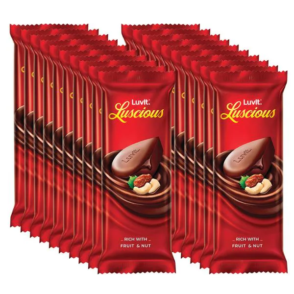 LuvIt Luscious Fruit & Nut Chocolate Bars| Deliciously Smooth ...