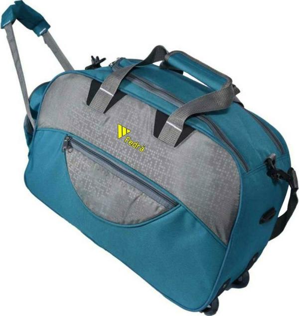 FEDRA Grey Polyester Strolley Duffel Bag - 50 L - JioMart