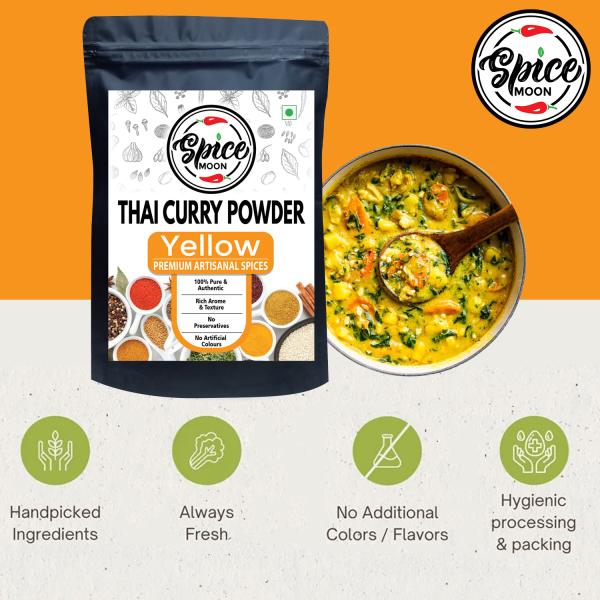 SPICE MOON Thai Curry Powder - Yellow| Spice Powder and Masala - 500gm ...