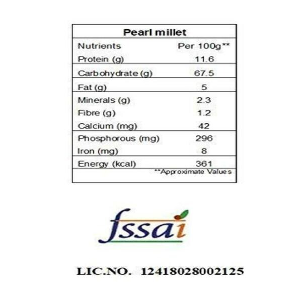 B&B Organics Pearl Millet (2000 g) (Whole Grain) (Kambu | Bajra ...