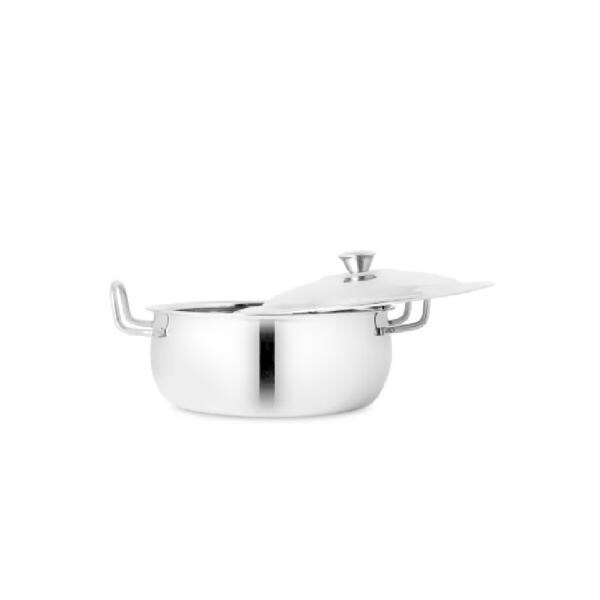 KLASSI KICHEN Stainless Steel Cook and Serve Handi Set with Lid,Set of ...