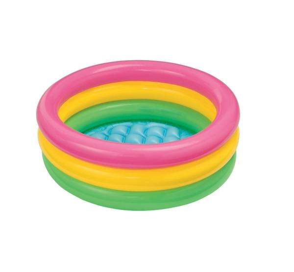 Intex Sunset Glow Pool - Soft Inflatable Baby Pool Bath Water Tub for ...