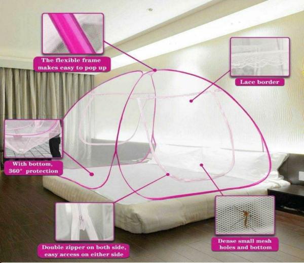 EPiRY Mosquito Net For Double Bed & King Size Foldable Adults ...