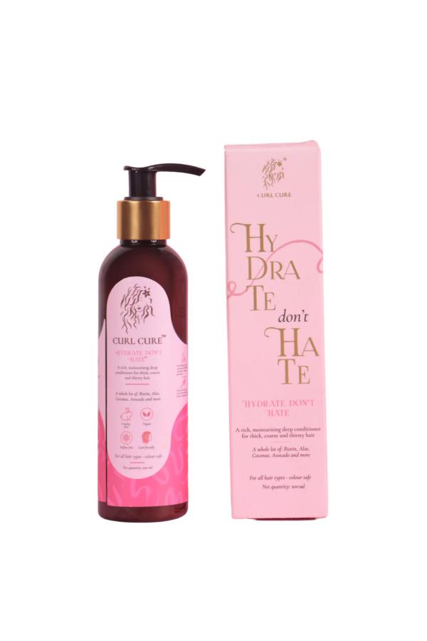 Curl Cure Hydrate Don't Hate - Intensive Hydration Conditioner| For all ...