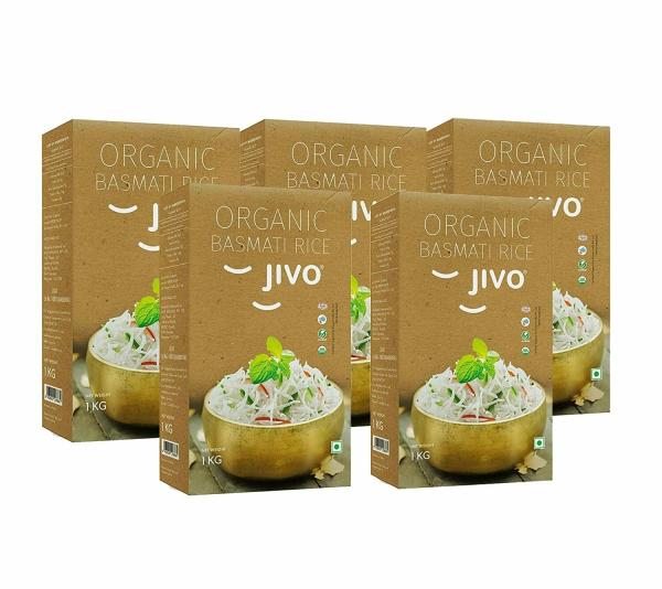 Jivo Pomace Olive Oil 5L + Jivo Organic Long Grain Basmati Rice 1 KG ...