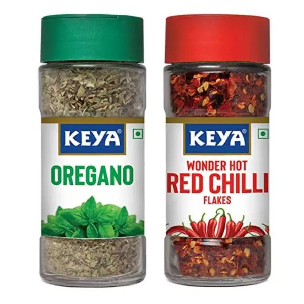 KEYA Oregano -10 g and Red Chilli Flakes -40 g Combo - JioMart