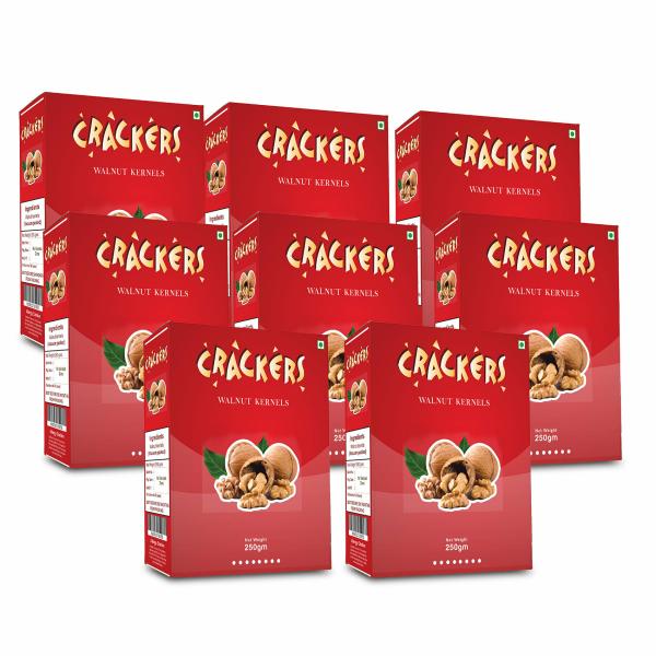 Go Crackers Amber Broken Walnuts Kernels Without Shell 2 kg, (250g x 8) - JioMart