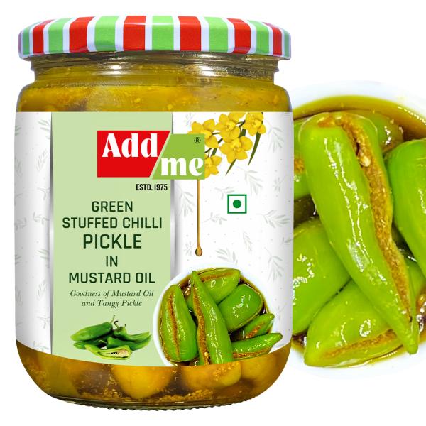 Homemade Stuffed Green Chilli Pickle 500gm Rajasthani Hari mirch ka ...