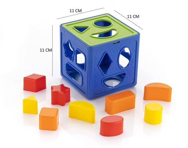 Grest Geometric Shape Sorter Puzzle Cube, Smart Creative Activity Fun ...