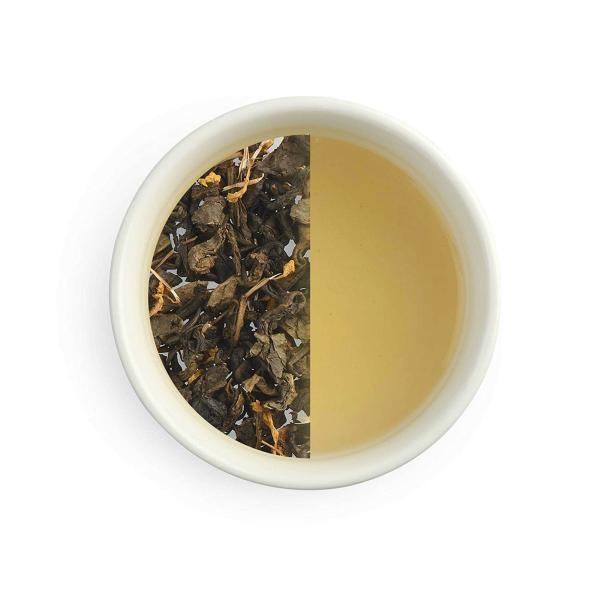 Dancing Leaf Green Tea with Peach & Hibiscus , 100g - JioMart
