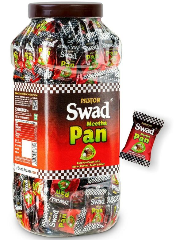Swad Meetha Pan Candy | Sweet Paan Leaf Toffee with Kesar, Kattha, Mint ...