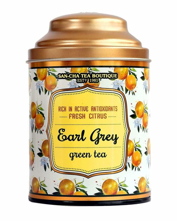 San-Cha Earl Grey Green Tea 100 g - JioMart