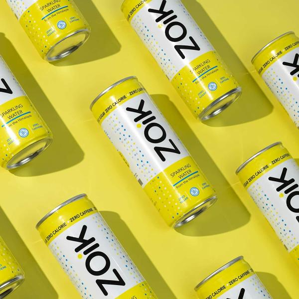 ZOiK Sparkling Water Can - Pack of 12(250ml) - JioMart