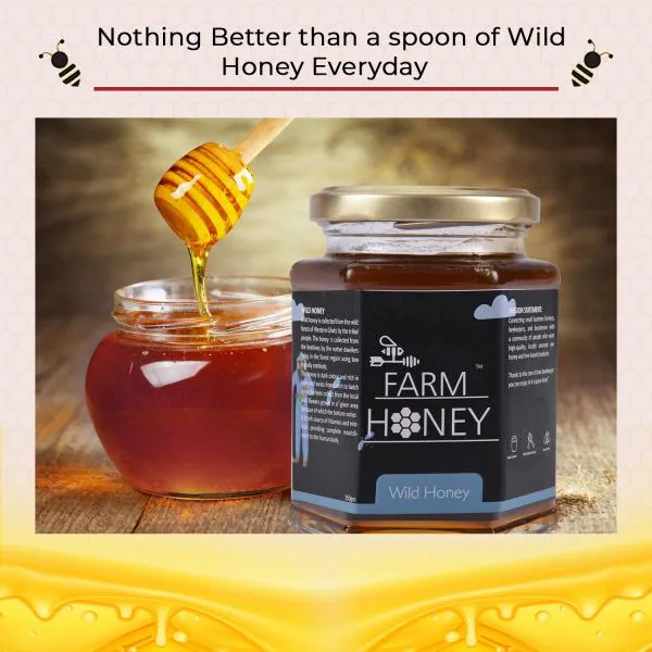 Farm honey Wild Honey Unprocessed Pure Natural Honey 250gm - JioMart