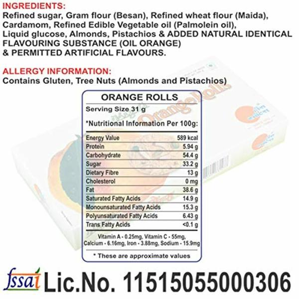 Bhagats Heera Sweets Son Roll with Almonds and Pistachio Garnished ...