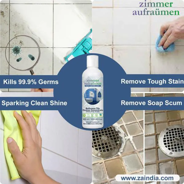 Tile Cleaner Liquid (3X450ML)- Heavy Grade-Acid Based For Bathroom ...