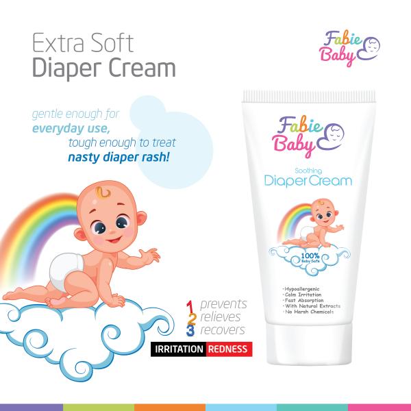 Fabie Baby 4xMini 50ml +Diaper S2+ Diaper Cream +Soap - JioMart