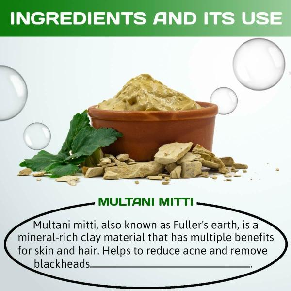 United's Pure & Natural Multani Mitti Powder (Fuller's Earth) 200 Grams ...