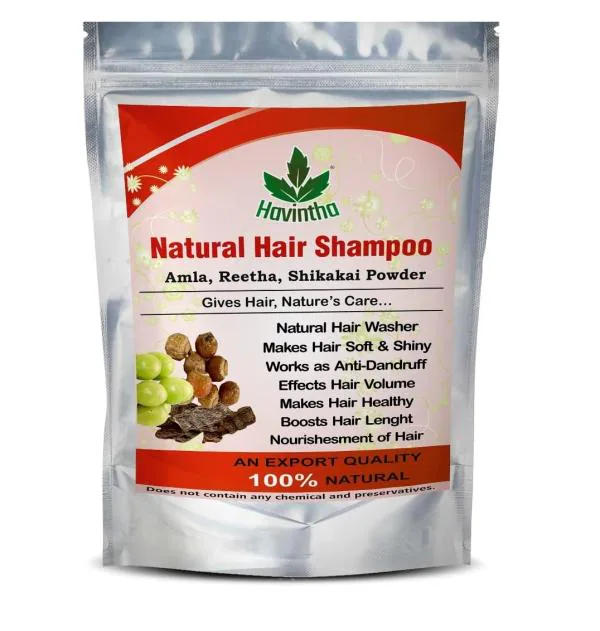 Havintha Natural Hair Shampoo with Amla, Reetha and Shikakai Powder ...