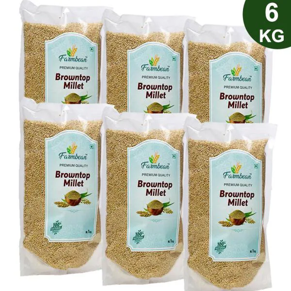 Farmbean Browntop Millet Natural Grains, 6kg - (Chotti Kangni / Andu ...