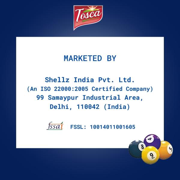 Tosca Pool Ball Bubble Gum Candy | Fruit flavoured Bubble gum (Pack of ...