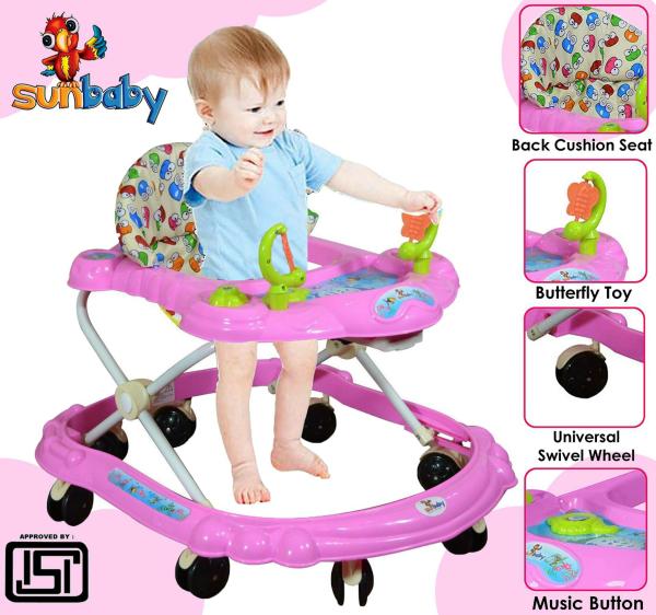 Pandaoriginals Musical Activity Walker (Pink) - JioMart