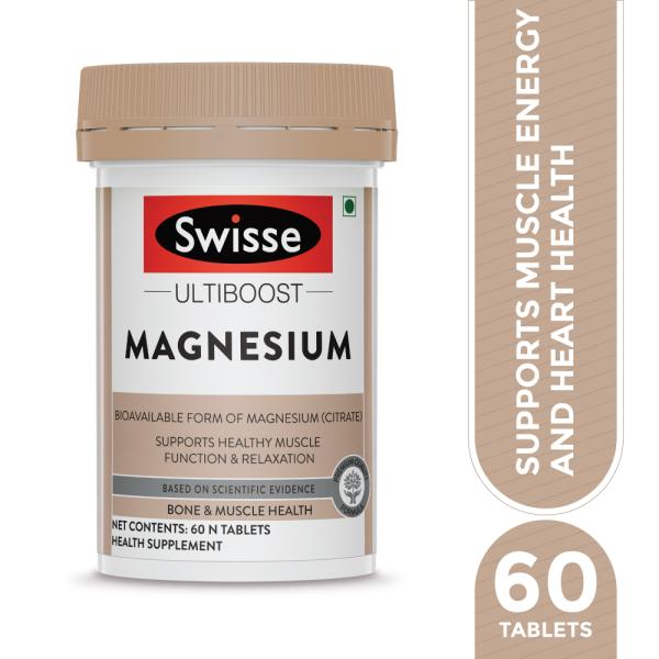 Swisse Magnesium Supplement 60 Tablets - JioMart