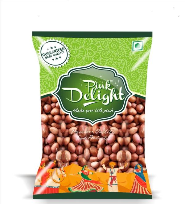 Pink Delight Raw Peanuts| Moongfali Dana| Sing Dana| 1 Kg (500 gm x 2 ...