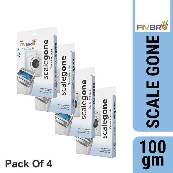 FIVBRO Scalegone Powder Any Washing Machine Cleaner (Pack of 4) - JioMart