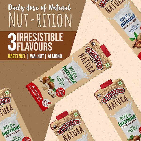 Borges Natura Rice & Hazelnut Drink | 100% Plant Based Milk, Gluten ...