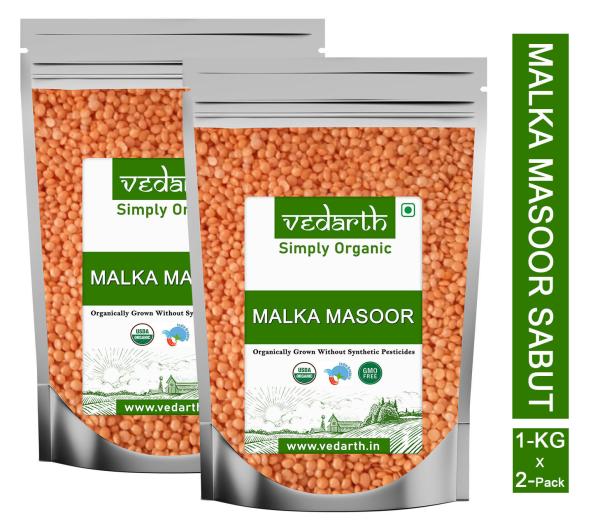 Vedarth Organic Kesari Masoor Dal (Whole) (2000 g) - JioMart