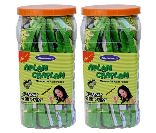 Dilbahars Yummy Digestive Aplam Chaplam Khatta 1x25 Pouch Jar pack of 2 ...