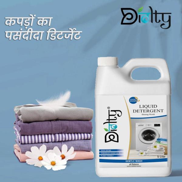 Diolty Fresh Front & Top Load Fabric Liquid Detergent 5 L - JioMart