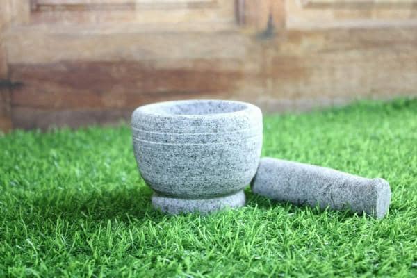 MyNAKSHA Stone Mortar and Pestle Set for Spices, Okhli Masher ...