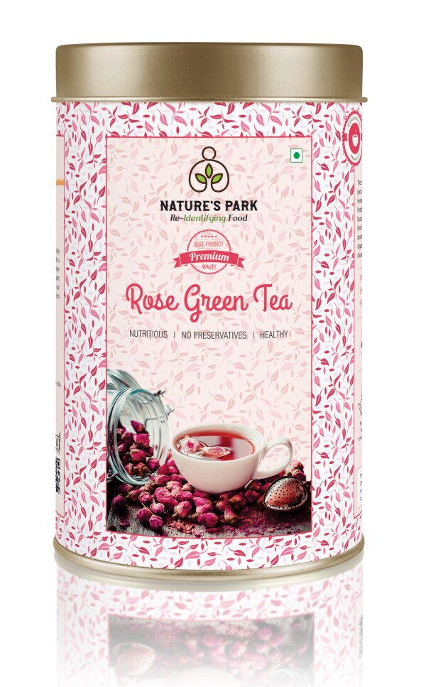 Rose Green Tea Can (125 g) - JioMart