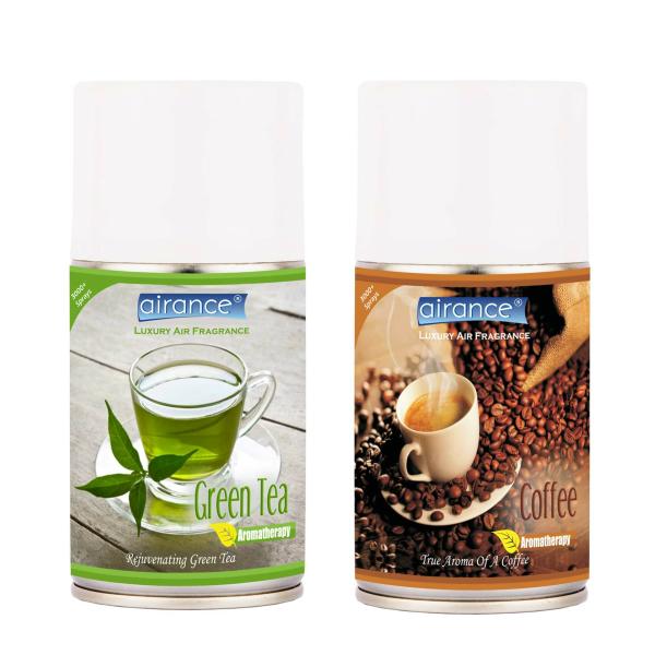 Airance Air Freshener Refills- 250 ml (Pack of 2, Coffee, Green tea ...